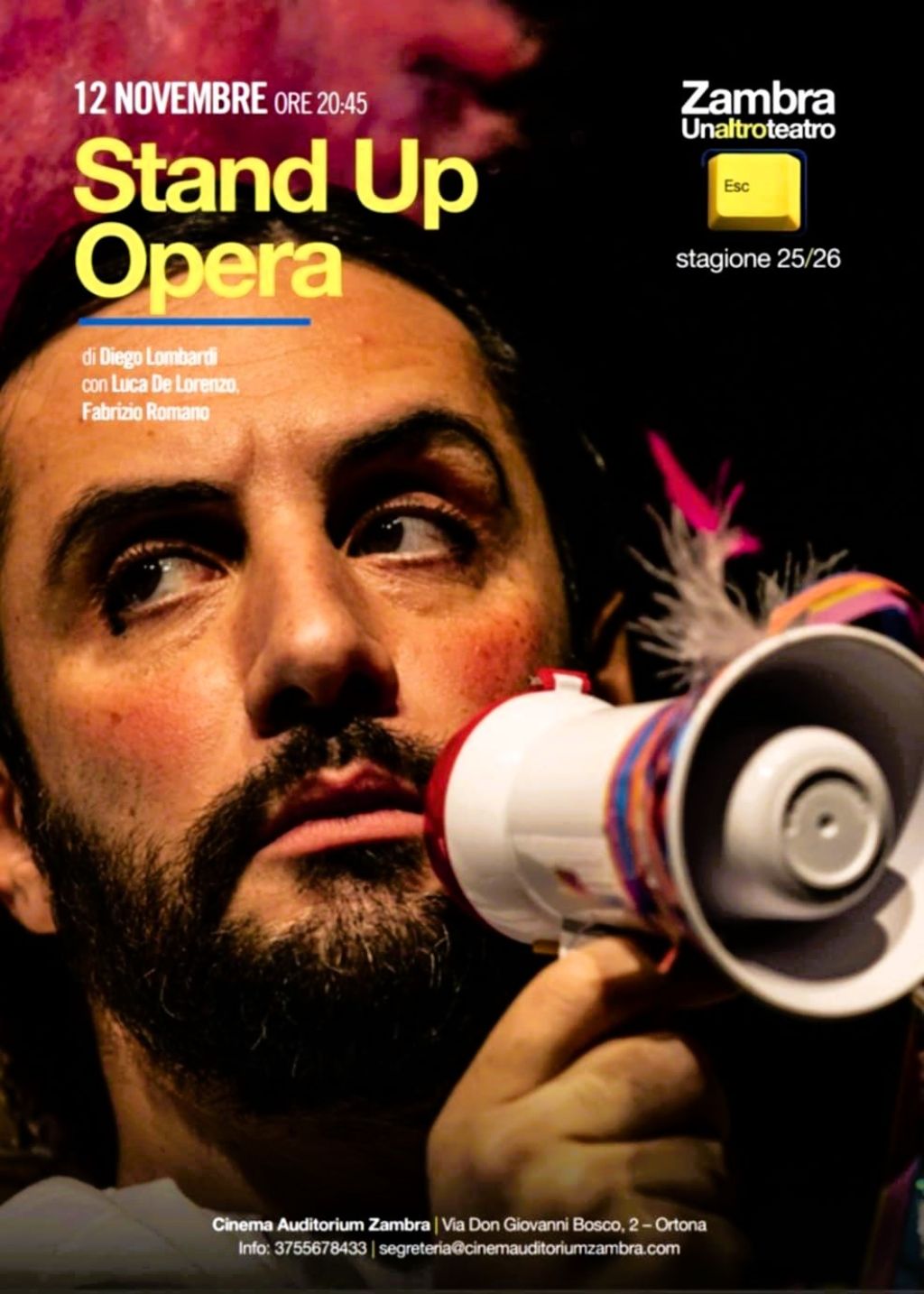 CAVALIERENEWS.IT - STAND UP OPERA ALL'AUDITORIUM ZAMBRA UN’INEDITA ...